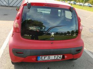Sarkans Peugeot 107 2008 Klaipėda, ar dzinēja tilpumu 1.00 L un nobraukumu 197 tūkst. km par 1300 €, foto 5 vietnē AUTOMOTO.COM.LV