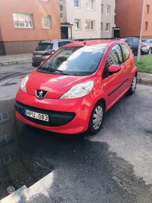 Red Peugeot 107 2008 in Klaipeda, with an engine capacity of 1.40 L and mileage of 81 thousand km for 1100 €, photo  on AUTOMOTO.COM.LV