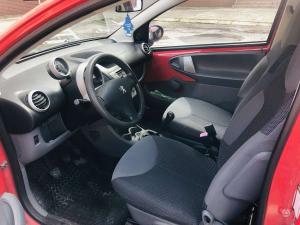 Red Peugeot 107 2008 in Klaipeda, with an engine capacity of 1.40 L and mileage of 81 thousand km for 1100 €, photo 9 on AUTOMOTO.COM.LV