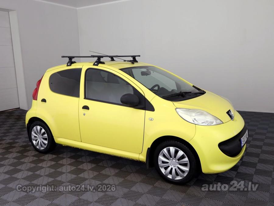 Yellow Peugeot 107 2008 in Tallinn, with an engine capacity of 1.00 L and mileage of 224 thousand km for 599 €, photo 1 on AUTOMOTO.COM.LV