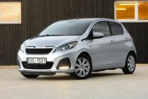 Grey Peugeot 108 2016 in Jelgava, with an engine capacity of 1.00 L and mileage of 39 thousand km for 3900 €, photo  on AUTOMOTO.COM.LV