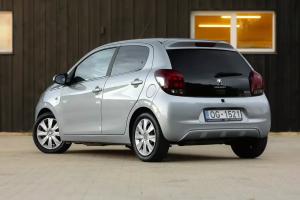 Grey Peugeot 108 2016 in Jelgava, with an engine capacity of 1.00 L and mileage of 39 thousand km for 3900 €, photo 5 on AUTOMOTO.COM.LV