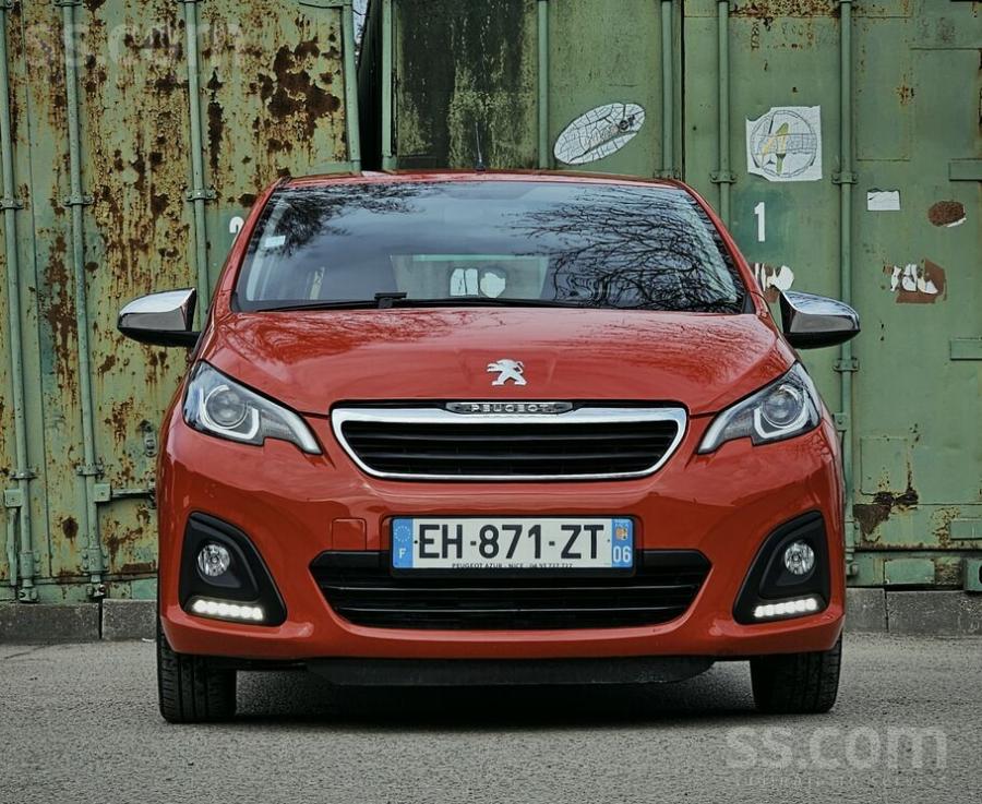 Sarkans Peugeot 108 2016 Jelgava, ar dzinēja tilpumu 1.20 L un nobraukumu 135 tūkst. km par 5290 €, foto 2 vietnē AUTOMOTO.COM.LV