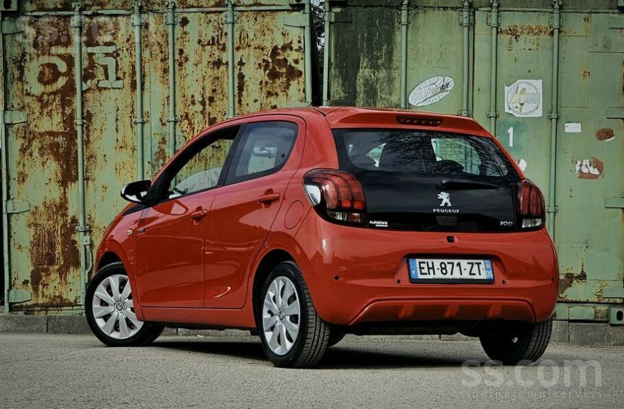 Sarkans Peugeot 108 2016 Jelgava, ar dzinēja tilpumu 1.20 L un nobraukumu 135 tūkst. km par 5290 €, foto 6 vietnē AUTOMOTO.COM.LV