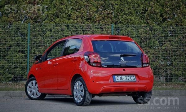 Sarkans Peugeot 108 2016 Jelgava, ar dzinēja tilpumu 1.20 L un nobraukumu 135 tūkst. km par 4900 €, foto 6 vietnē AUTOMOTO.COM.LV