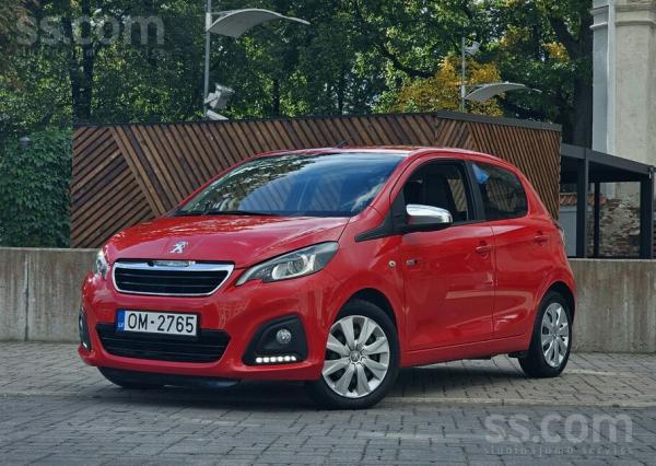 Sarkans Peugeot 108 2016 Jelgava, ar dzinēja tilpumu 1.20 L un nobraukumu 135 tūkst. km par 4000 €, foto 4 vietnē AUTOMOTO.COM.LV