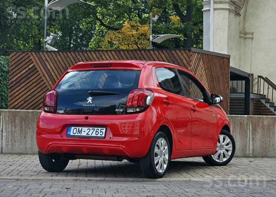Red Peugeot 108 2016 in Jelgava, with an engine capacity of 1.20 L and mileage of 135 thousand km for 4000 €, photo 9 on AUTOMOTO.COM.LV