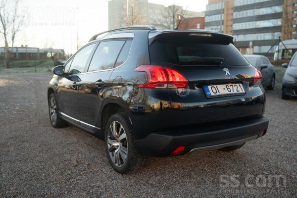Black Peugeot 2008 2016 in Liepaja, with an engine capacity of 1.20 L and mileage of 162 thousand km for 6400 €, photo 7 on AUTOMOTO.COM.LV