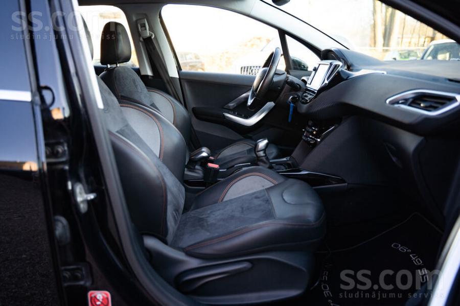 Black Peugeot 2008 2016 in Liepaja, with an engine capacity of 1.20 L and mileage of 162 thousand km for 6400 €, photo 15 on AUTOMOTO.COM.LV