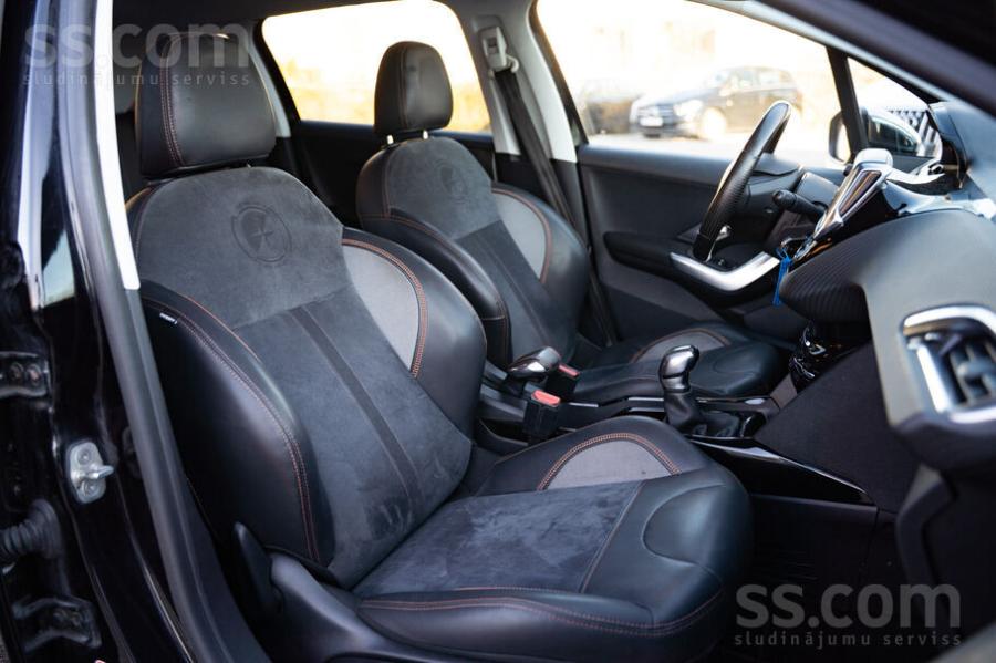 Black Peugeot 2008 2016 in Liepaja, with an engine capacity of 1.20 L and mileage of 162 thousand km for 6400 €, photo 17 on AUTOMOTO.COM.LV
