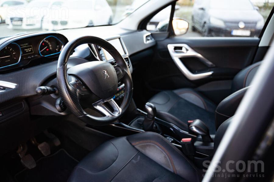 Black Peugeot 2008 2016 in Liepaja, with an engine capacity of 1.20 L and mileage of 162 thousand km for 6400 €, photo 18 on AUTOMOTO.COM.LV