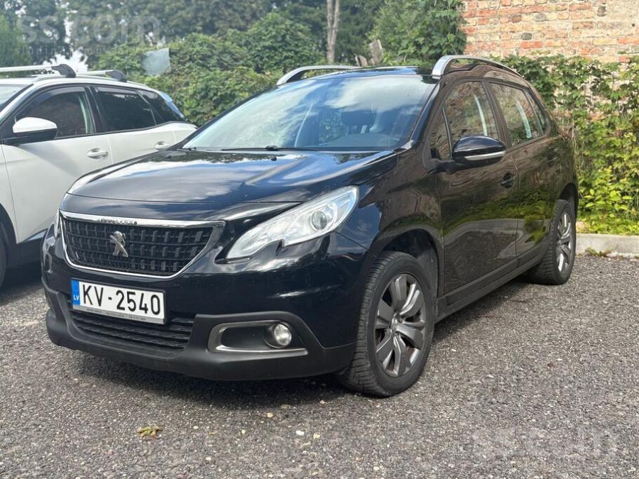 Black Peugeot 2008 2017 in Riga, with an engine capacity of 1.20 L and mileage of 0 thousand km for 5975 €, photo 1 on AUTOMOTO.COM.LV