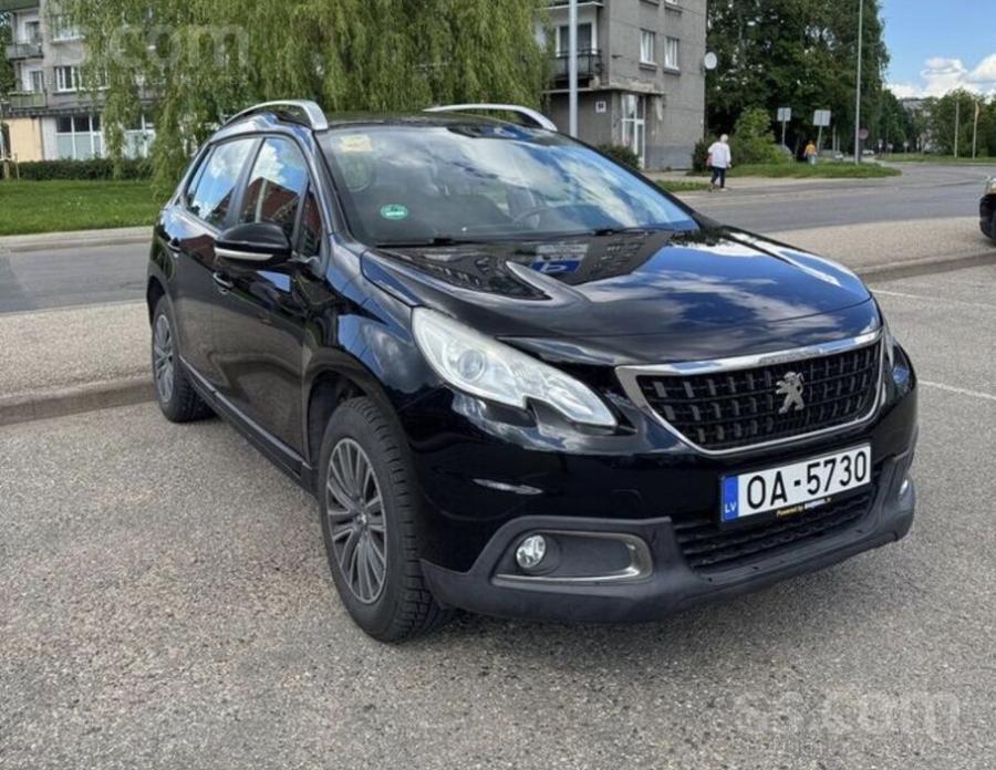Black Peugeot 2008 2017 in Daugavpils, with an engine capacity of 1.20 L and mileage of 108 thousand km for 6700 €, photo 3 on AUTOMOTO.COM.LV