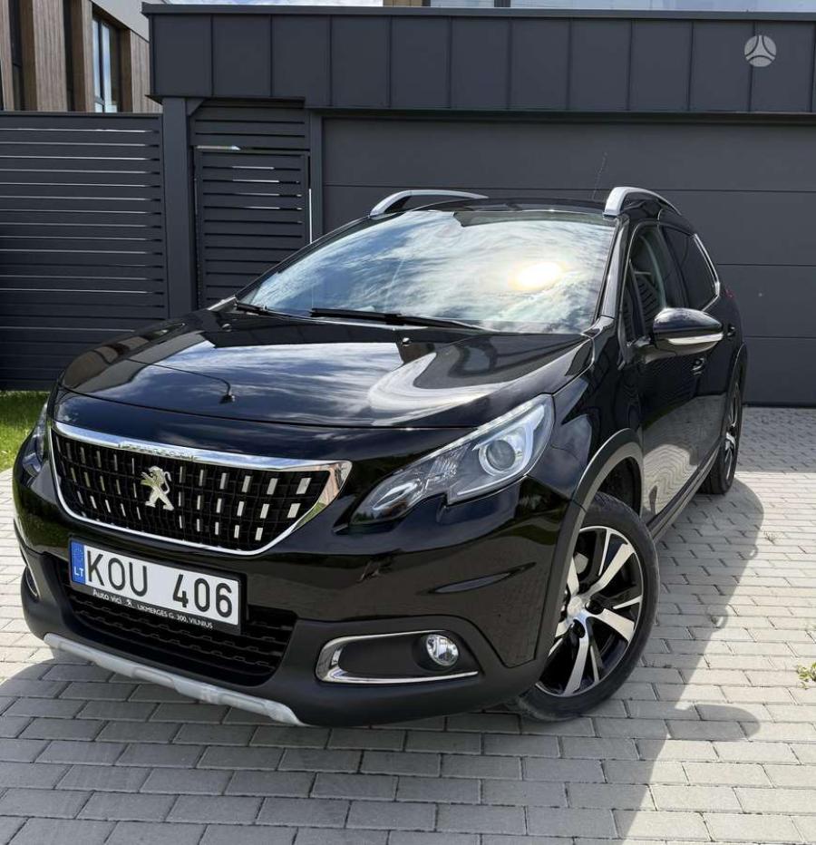 Melns Peugeot 2008 2018 Viļņa, ar dzinēja tilpumu 1.20 L un nobraukumu 74 tūkst. km par 8000 €, foto 3 vietnē AUTOMOTO.COM.LV