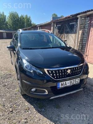 Black Peugeot 2008 2019 in Liepaja, with an engine capacity of 1.20 L and mileage of 80 thousand km for 8300 €, photo  on AUTOMOTO.COM.LV