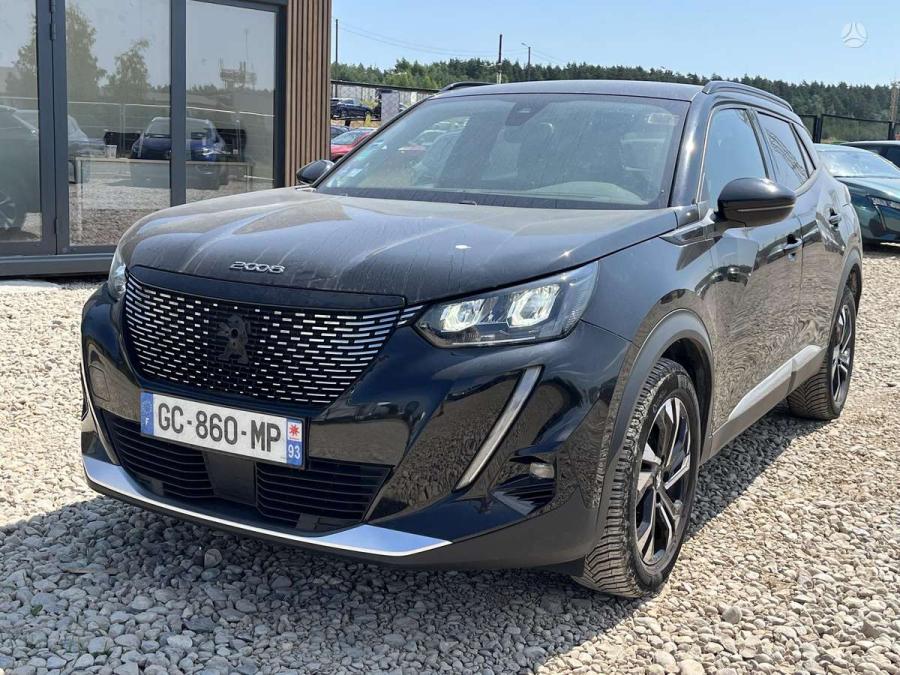 Black Peugeot 2008 2021 in Vilnius, with an engine capacity of 1.20 L and mileage of 156 thousand km for 9075 €, photo 1 on AUTOMOTO.COM.LV