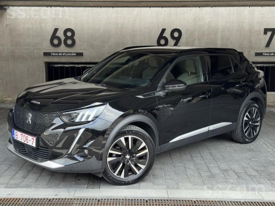 Black Peugeot 2008 2021 in Riga, with an engine capacity of 1.20 L and mileage of 120 thousand km for 17490 €, photo 1 on AUTOMOTO.COM.LV