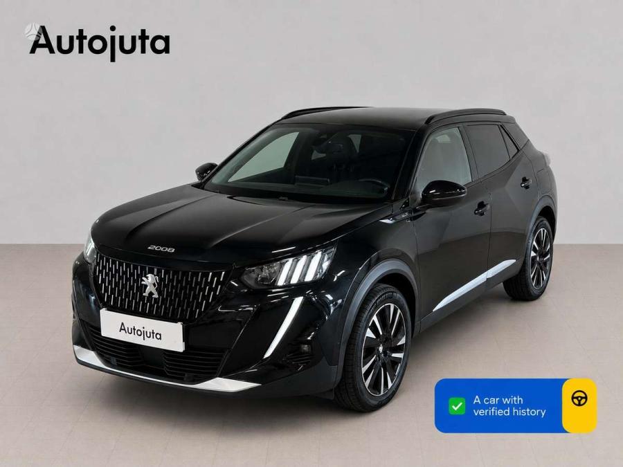 Black Peugeot 2008 2021 in Kaunas, with an engine capacity of 1.20 L and mileage of 110 thousand km for 15200 €, photo 1 on AUTOMOTO.COM.LV