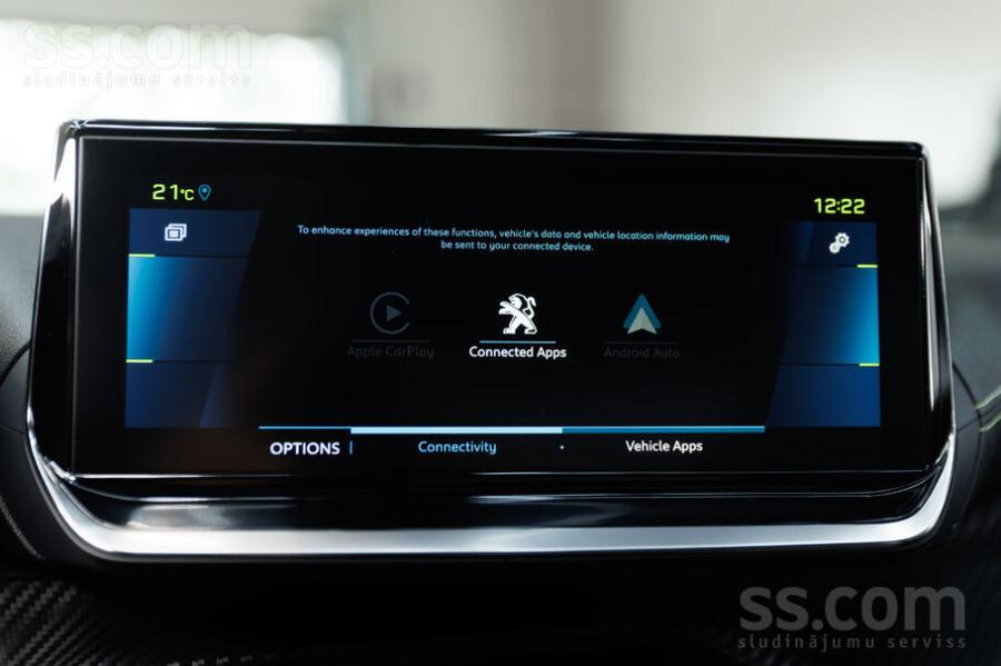 Black Peugeot 2008 2021 in Riga, with an engine capacity of 1.20 L and mileage of 147 thousand km for 17590 €, photo 24 on AUTOMOTO.COM.LV