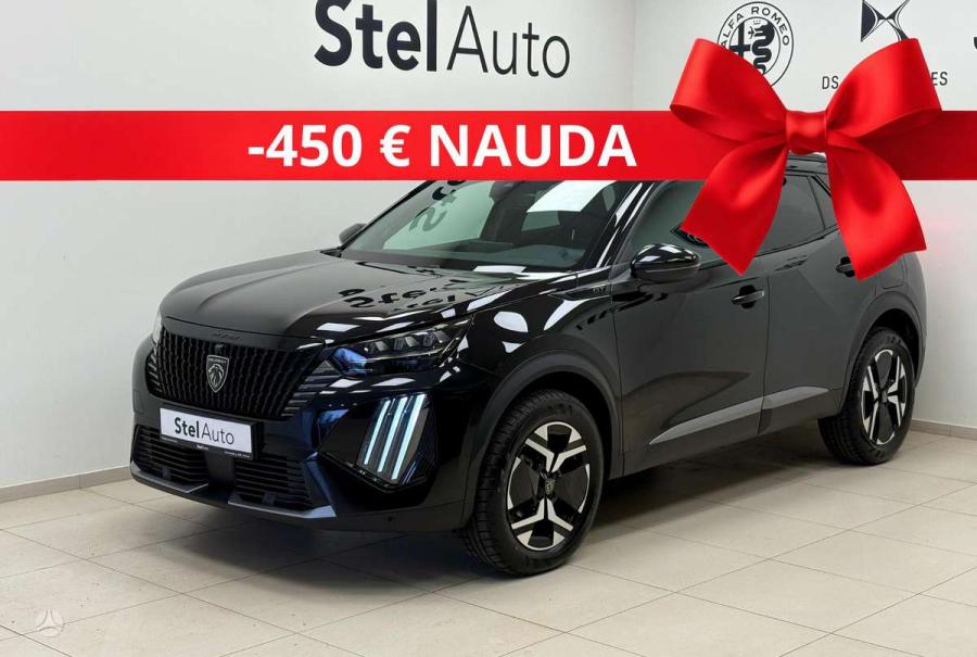 Melns Peugeot 2008 2024 Viļņa, ar dzinēja tilpumu 1.20 L un nobraukumu 12 tūkst. km par 22990 €, foto 1 vietnē AUTOMOTO.COM.LV