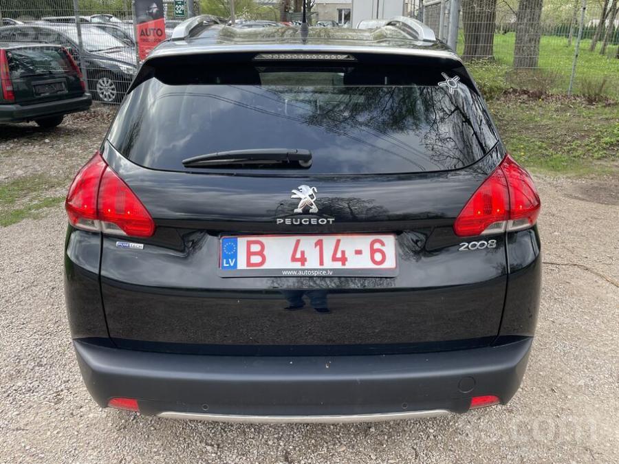 Black Peugeot 2008 2016 in Riga, with an engine capacity of 1.20 L and mileage of 34 thousand km for 6200 €, photo 4 on AUTOMOTO.COM.LV