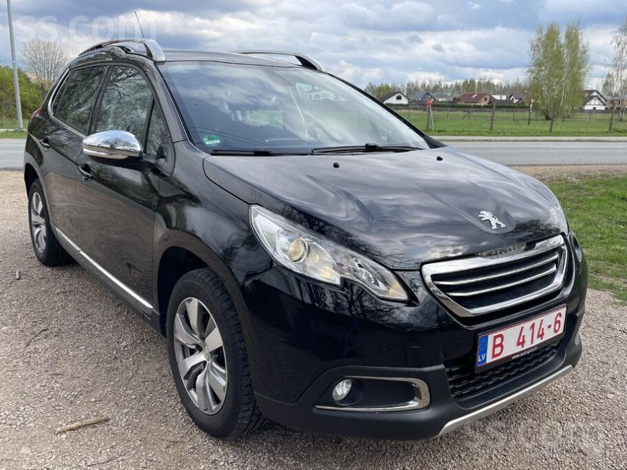 Black Peugeot 2008 2016 in Riga, with an engine capacity of 1.20 L and mileage of 34 thousand km for 6200 €, photo 7 on AUTOMOTO.COM.LV