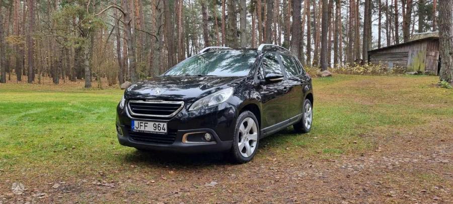 Black Peugeot 2008 2016 in Jonava, with an engine capacity of 1.20 L and mileage of 100 thousand km for 6000 €, photo 1 on AUTOMOTO.COM.LV