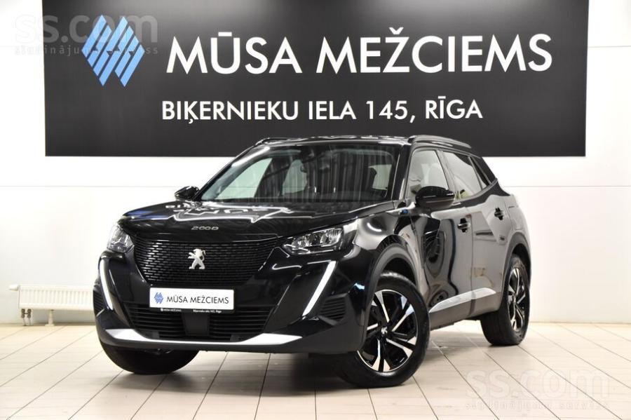 Black Peugeot 2008 2022 in Riga, with an engine capacity of 1.20 L and mileage of 56 thousand km for 20490 €, photo 1 on AUTOMOTO.COM.LV