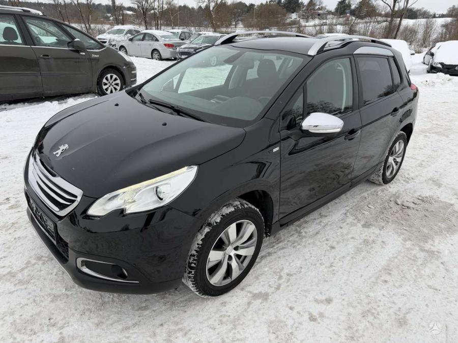 Black Peugeot 2008 2015 in Utena, with an engine capacity of 1.20 L and mileage of 185 thousand km for 4450 €, photo 1 on AUTOMOTO.COM.LV