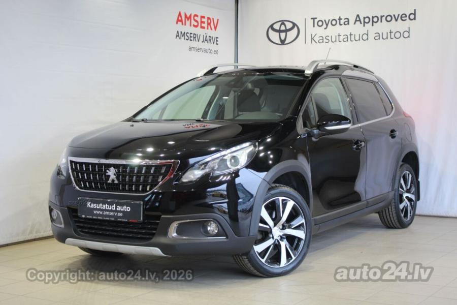 Black Peugeot 2008 2019 in Tallinn, with an engine capacity of 1.20 L and mileage of 104 thousand km for 10990 €, photo 1 on AUTOMOTO.COM.LV