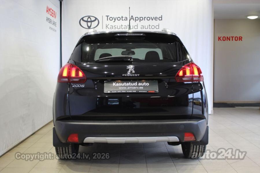 Black Peugeot 2008 2019 in Tallinn, with an engine capacity of 1.20 L and mileage of 104 thousand km for 10990 €, photo 5 on AUTOMOTO.COM.LV