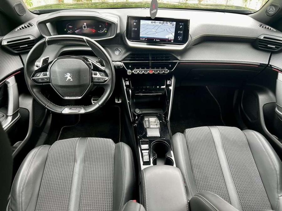 Black Peugeot 2008 2022 in Vilnius, with an engine capacity of 1.20 L and mileage of 59 thousand km for 18900 €, photo 12 on AUTOMOTO.COM.LV