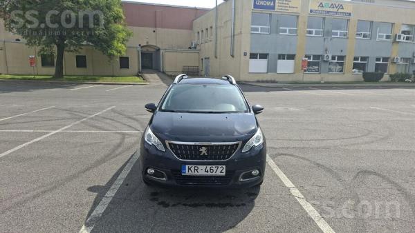Blue Peugeot 2008 2017 in Riga, with an engine capacity of 1.20 L and mileage of 141 thousand km for 4750 €, photo 1 on AUTOMOTO.COM.LV
