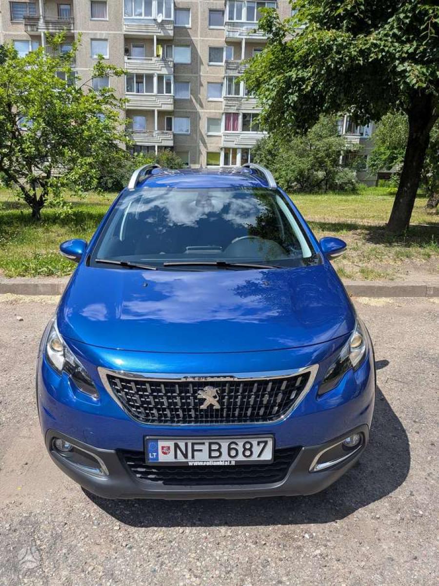 Blue Peugeot 2008 2019 in Vilnius, with an engine capacity of 1.20 L and mileage of 43 thousand km for 6500 €, photo 1 on AUTOMOTO.COM.LV