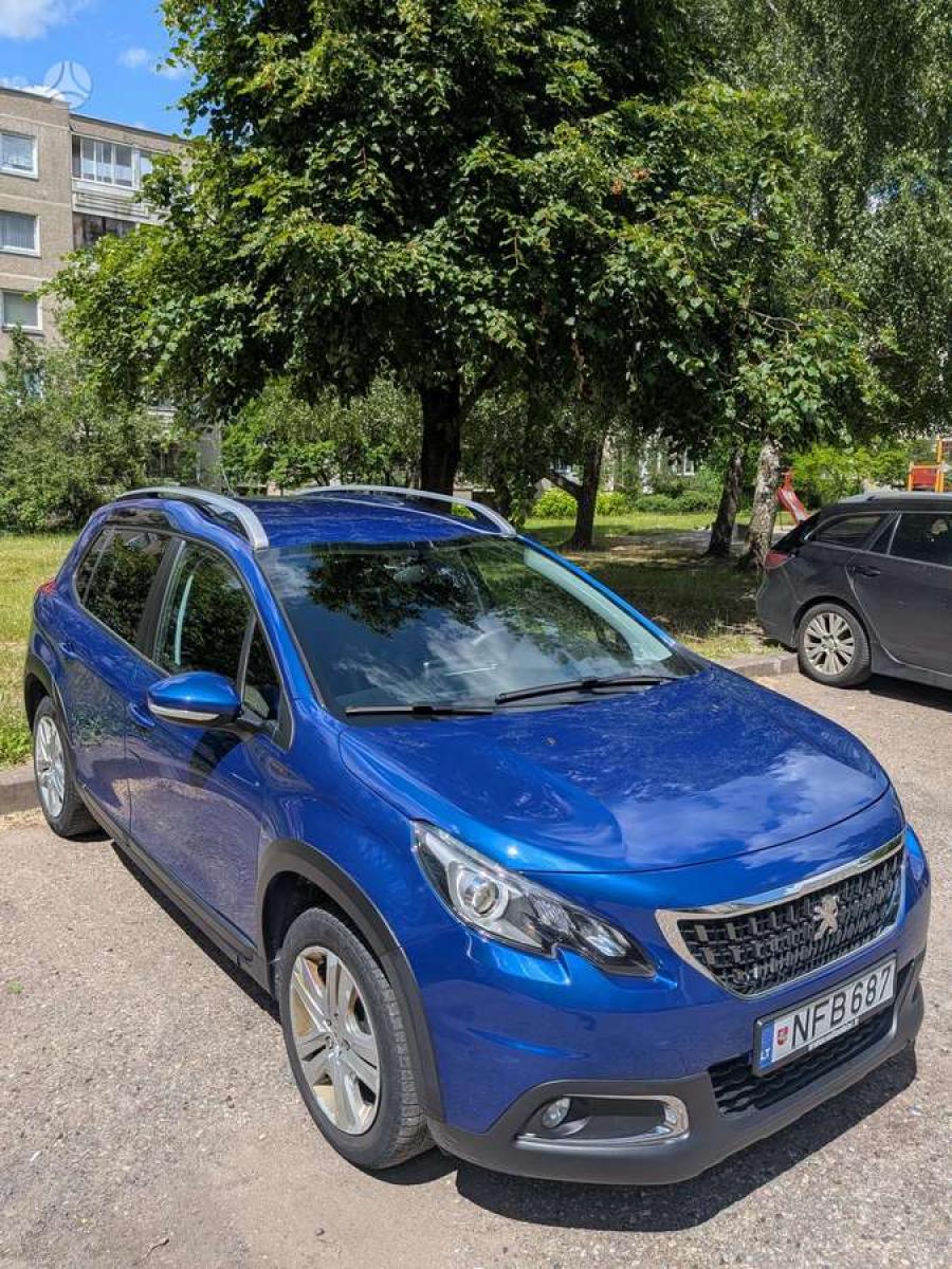 Blue Peugeot 2008 2019 in Vilnius, with an engine capacity of 1.20 L and mileage of 43 thousand km for 6500 €, photo 3 on AUTOMOTO.COM.LV