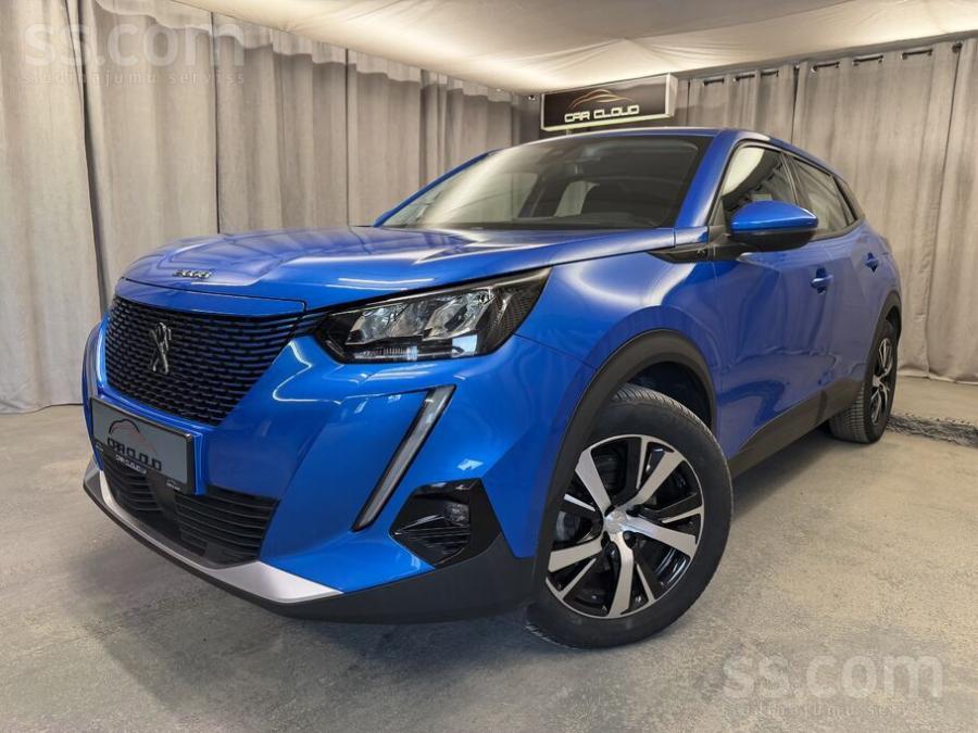 Blue Peugeot 2008 2021 in Riga, with an engine capacity of 1.20 L and mileage of 111 thousand km for 16490 €, photo 1 on AUTOMOTO.COM.LV