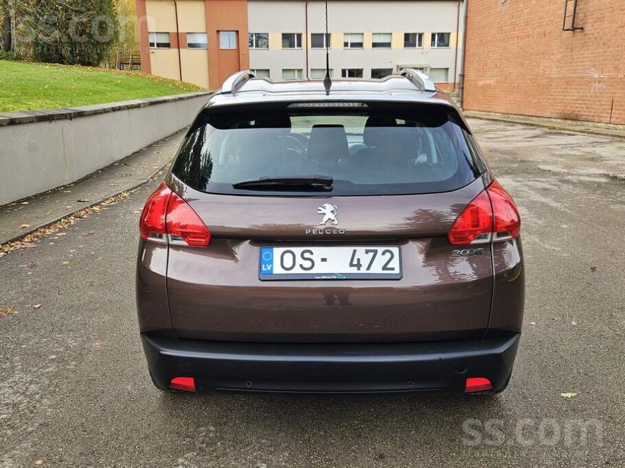 Brown Peugeot 2008 2014 in Jekabpils, with an engine capacity of 1.20 L and mileage of 45 thousand km for 7490 €, photo 9 on AUTOMOTO.COM.LV