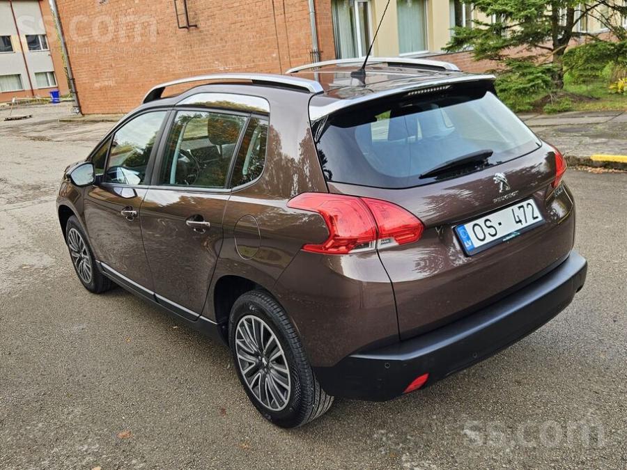 Brown Peugeot 2008 2014 in Jekabpils, with an engine capacity of 1.20 L and mileage of 45 thousand km for 7490 €, photo 10 on AUTOMOTO.COM.LV