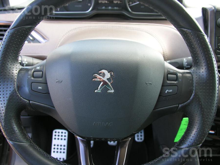 Brown Peugeot 2008 2015 in Riga, with an engine capacity of 1.60 L and mileage of 171 thousand km for 5850 €, photo 12 on AUTOMOTO.COM.LV