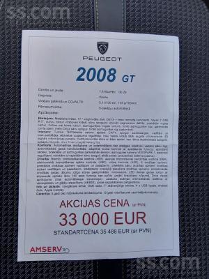 Peugeot 2008 2023 Rēzekne, ar dzinēja tilpumu 1.50 L un nobraukumu 49 tūkst. km par 17500 €, foto 9 vietnē AUTOMOTO.COM.LV