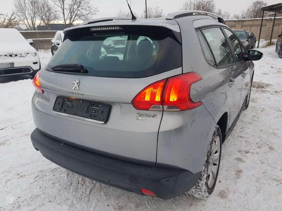 Pelēks Peugeot 2008 2014 Šauļi, ar dzinēja tilpumu 1.56 L un nobraukumu 273 tūkst. km par 3950 €, foto 4 vietnē AUTOMOTO.COM.LV