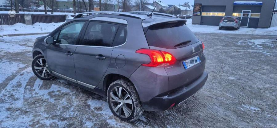 Grey Peugeot 2008 2015 in Taurage, with an engine capacity of 1.56 L and mileage of 242 thousand km for 4350 €, photo 13 on AUTOMOTO.COM.LV