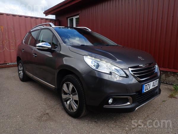 Grey Peugeot 2008 2016 in Liepaja, with an engine capacity of 1.20 L and mileage of 104 thousand km for 7550 €, photo 1 on AUTOMOTO.COM.LV