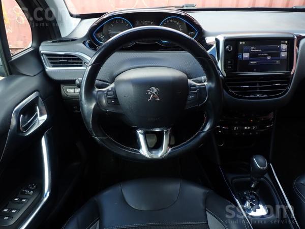 Grey Peugeot 2008 2016 in Liepaja, with an engine capacity of 1.20 L and mileage of 104 thousand km for 7550 €, photo 8 on AUTOMOTO.COM.LV