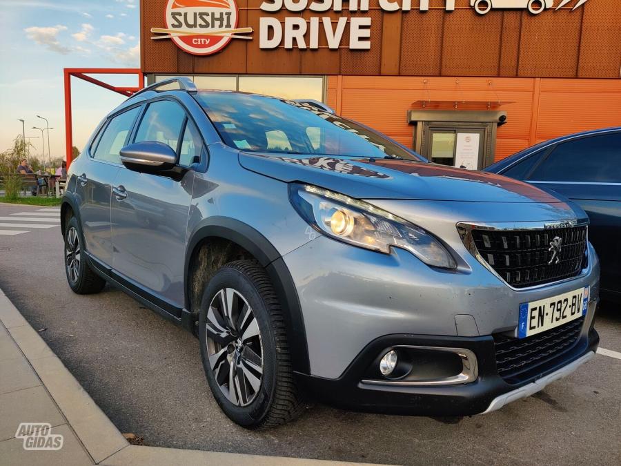 Grey Peugeot 2008 2017 in Vilnius, with an engine capacity of 1.20 L and mileage of 115 thousand km for 6350 €, photo 1 on AUTOMOTO.COM.LV