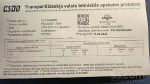 Grey Peugeot 2008 2020 in Riga, with an engine capacity of 1.50 L and mileage of 237 thousand km for 10850 €, photo 24 on AUTOMOTO.COM.LV