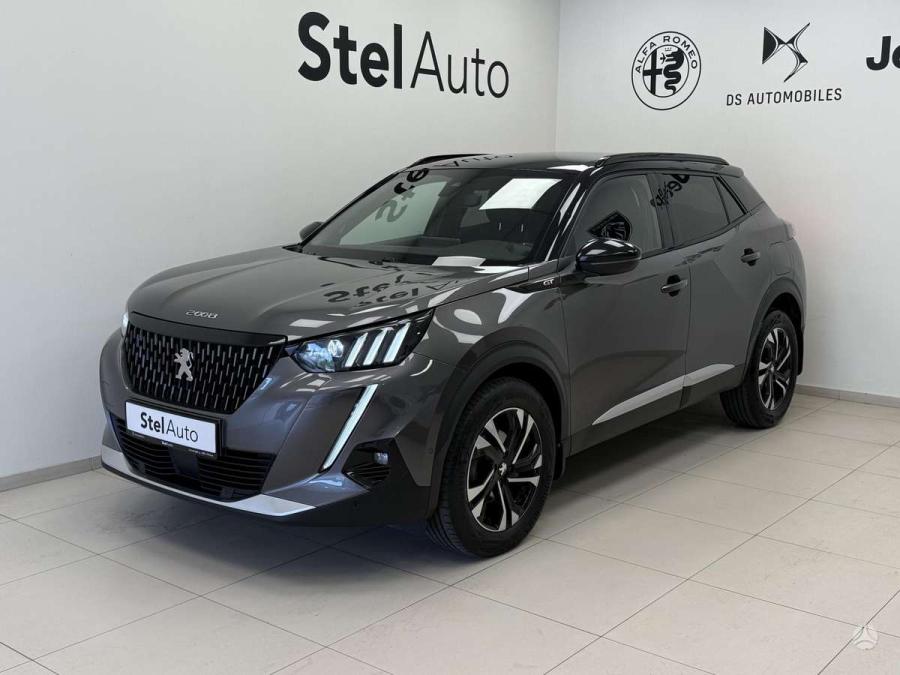 Grey Peugeot 2008 2021 in Vilnius, with an engine capacity of 1.20 L and mileage of 57 thousand km for 16990 €, photo 1 on AUTOMOTO.COM.LV