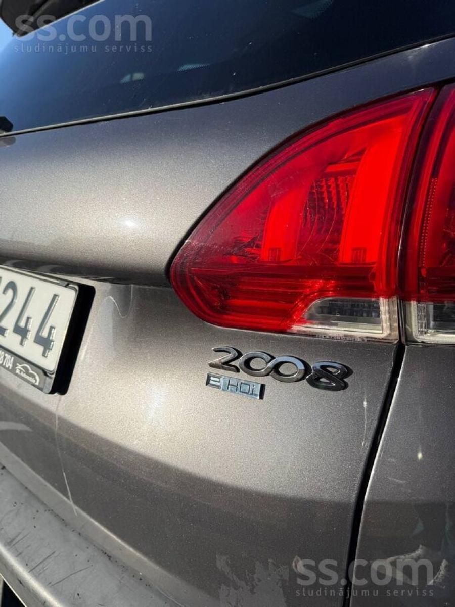 Pelēks Peugeot 2008 2013 Daugavpils, ar dzinēja tilpumu 1.60 L un nobraukumu 182 tūkst. km par 5200 €, foto 7 vietnē AUTOMOTO.COM.LV
