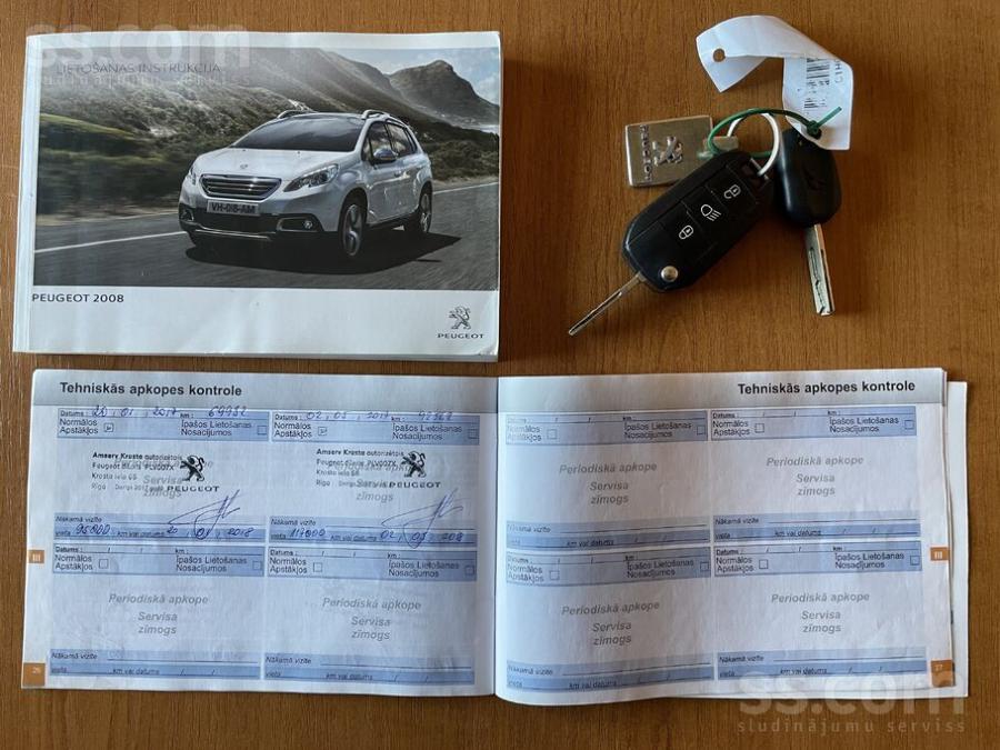 Серый Пежо 2008 2015 в Талси, объемом двигателя 1.40 л и пробегом 223 тыс. км за 4200 €, фото 31 на AUTOMOTO.COM.LV