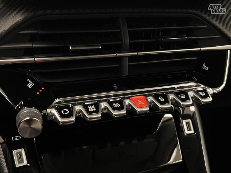 Grey Peugeot 2008 2022 in Vilnius, with an engine capacity of 1.20 L and mileage of 57 thousand km for 16990 €, photo 16 on AUTOMOTO.COM.LV